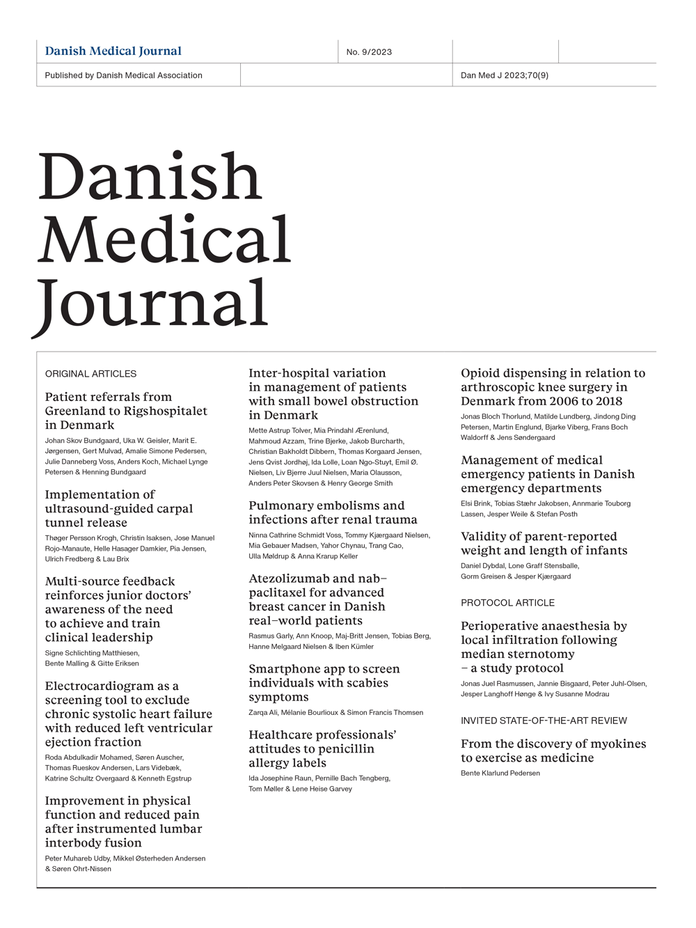 DMJ 9/2023 | Ugeskriftet.dk