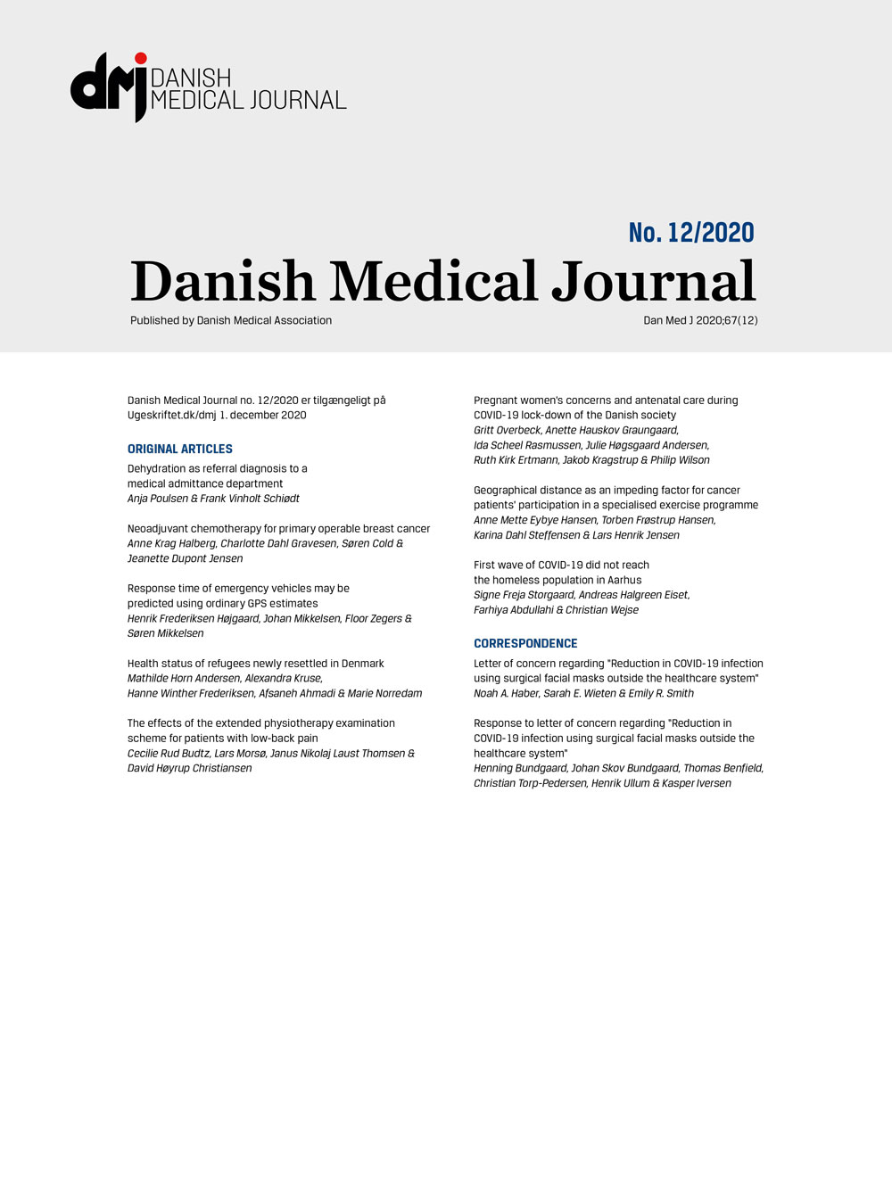 DMJ 12/2020 | Ugeskriftet.dk