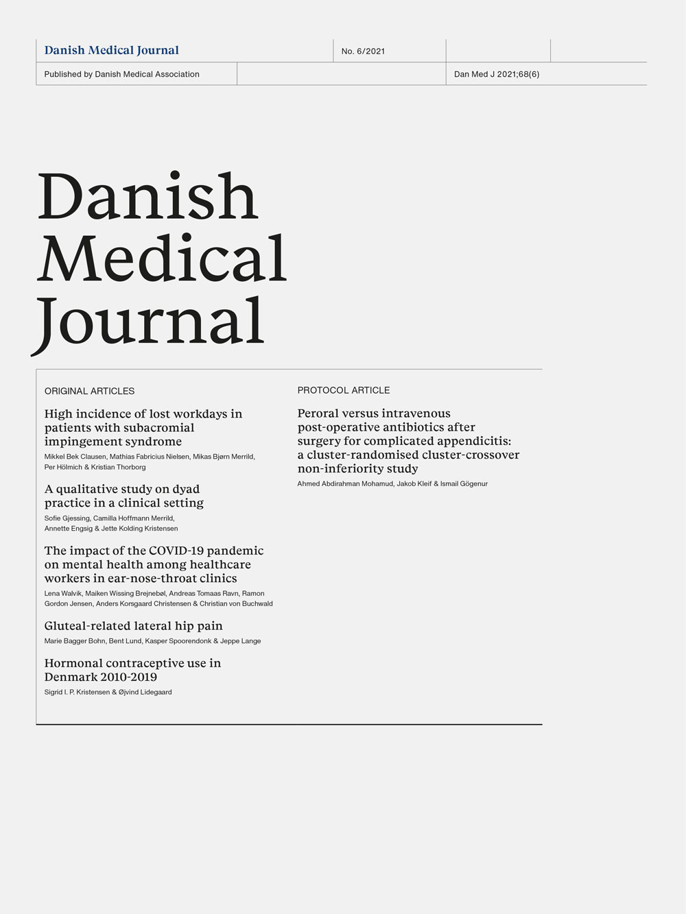DMJ 6/2021 | Ugeskriftet.dk